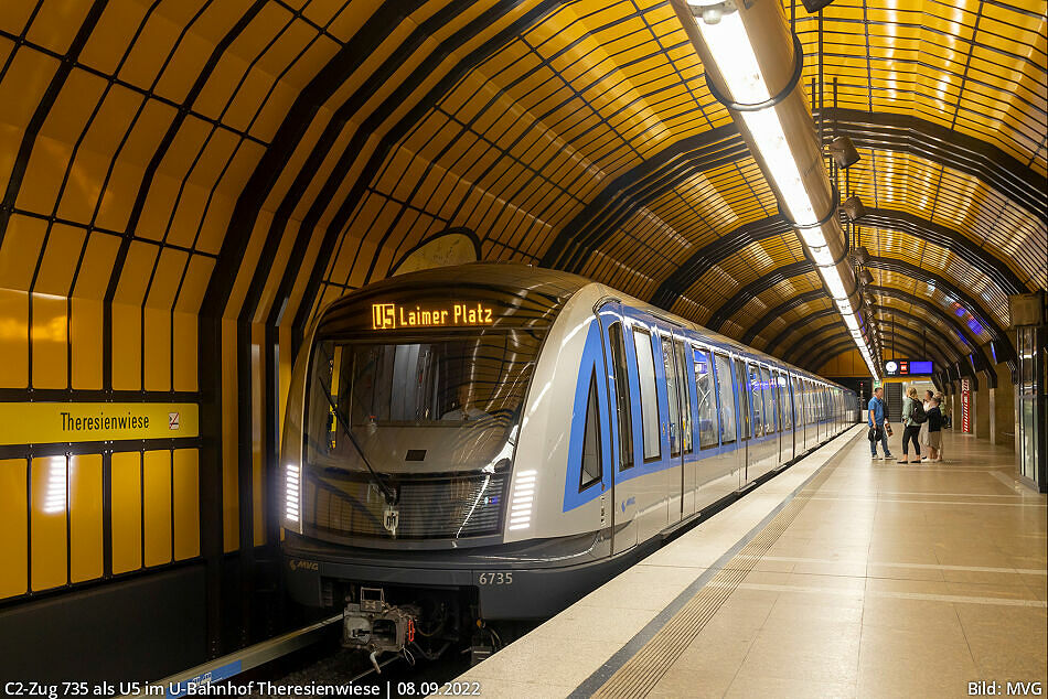 C2-Züge jetzt auch auf den Linien U4 und U5 freigegeben – U-Bahn München