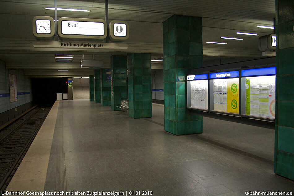 U-Bahnhof Goetheplatz (U3, U6) - U-Bahn München
