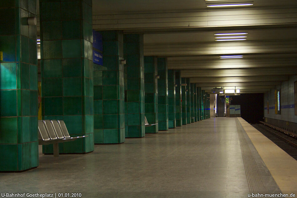 U-Bahnhof Goetheplatz (U3, U6) - U-Bahn München