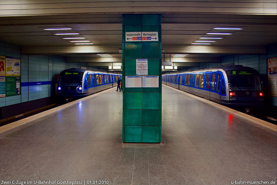 U-Bahnhof Goetheplatz (U3, U6) - U-Bahn München