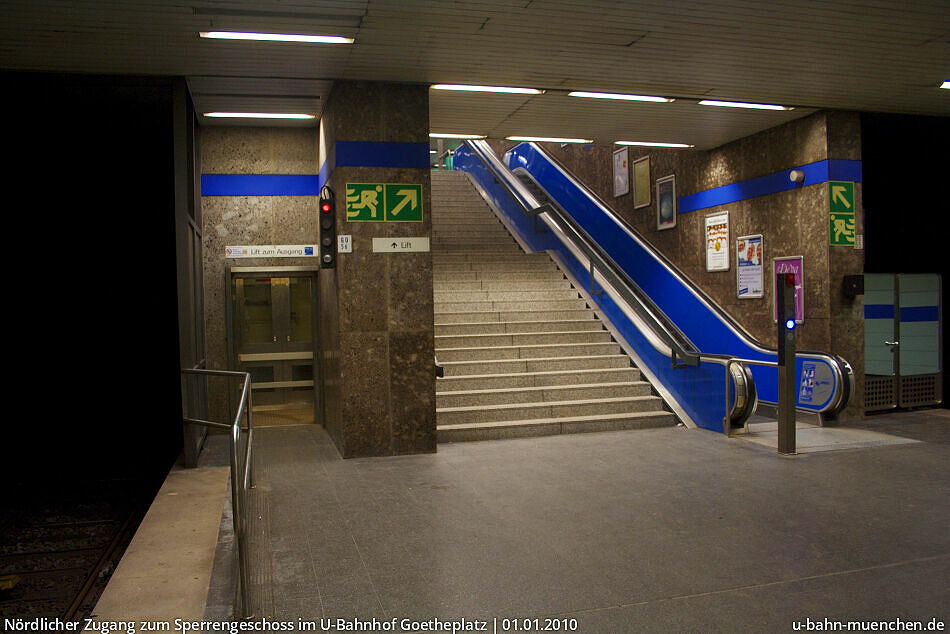U-Bahnhof Goetheplatz (U3, U6) - U-Bahn München