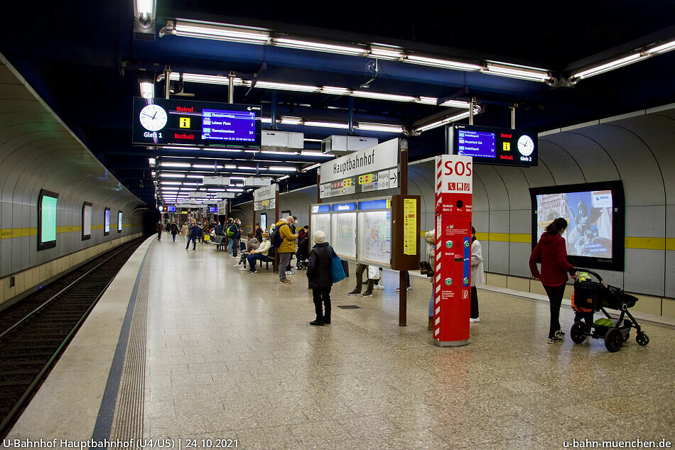 U-Bahn München - U-Bahnhof Hauptbahnhof (U4, U5)