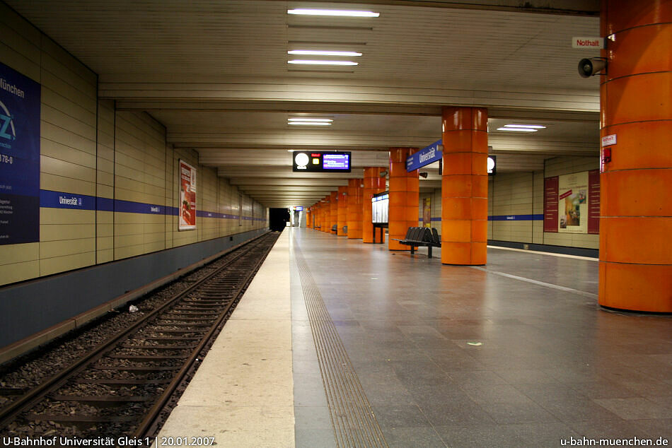 U-Bahnlinie U3 von Moosach nach Fürstenried West - U-Bahn München