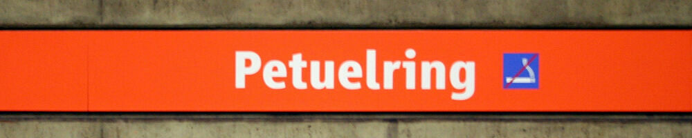 U-Bahnhof Petuelring (U3, U8) - U-Bahn München